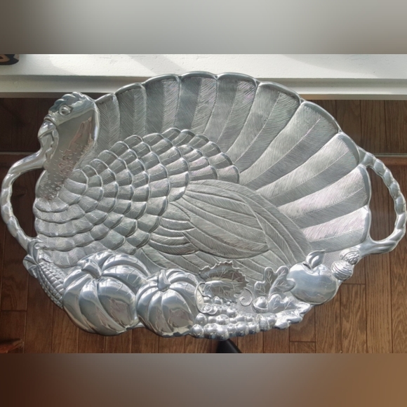 Lenox | Dining | Lenox Large Silver Serving Platter 24x6 Embossed ...